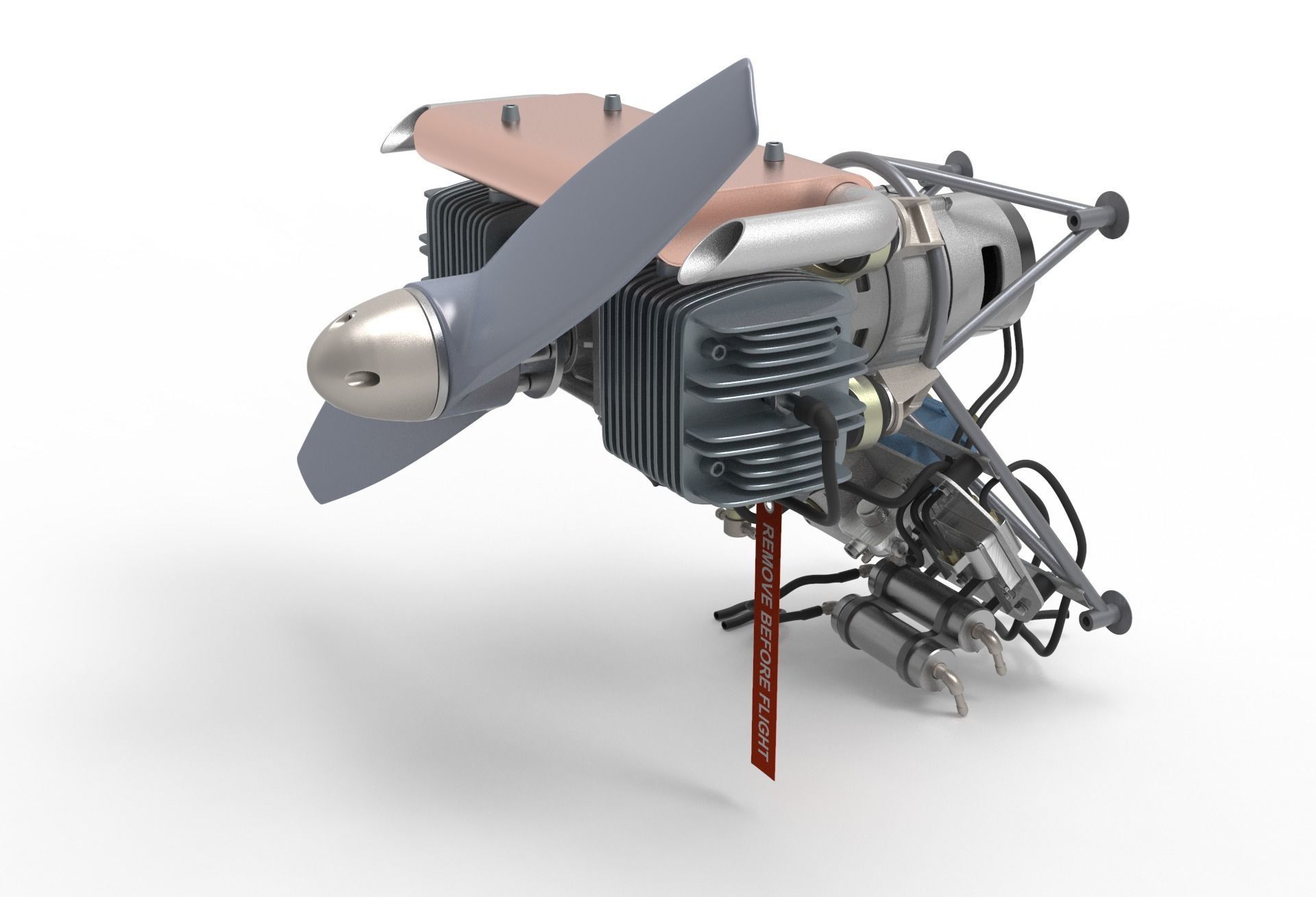 Drone Aircraft Engine 3D model | CGTrader