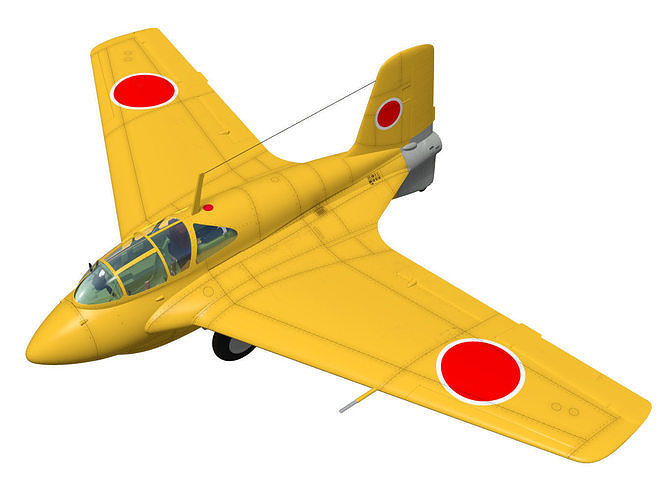 Mitsubishi J8M Ki-200 Syusui 3D model | CGTrader