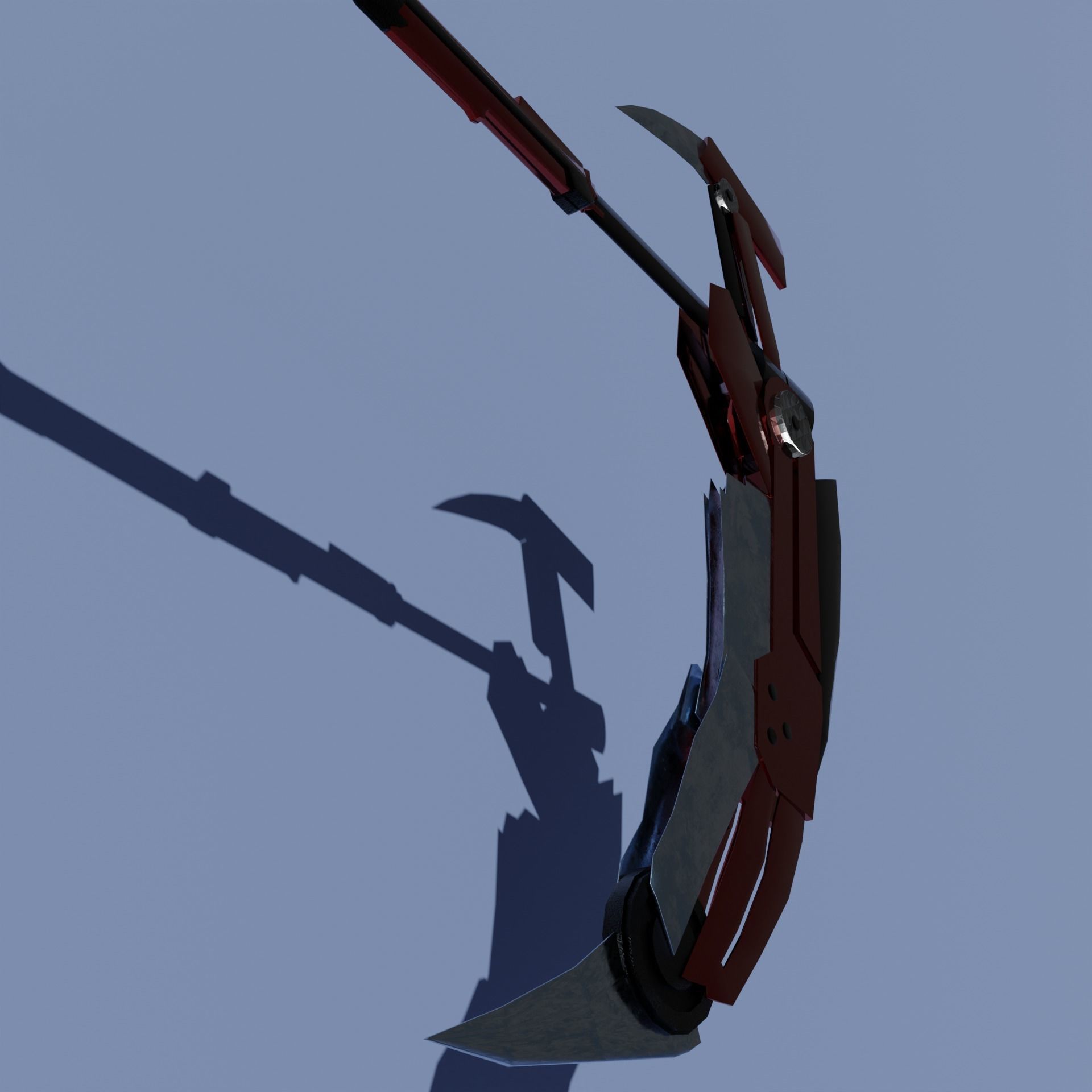 Sci-Fi Scythe Weapon PBR low-poly free VR / AR / low-poly 3D model ...