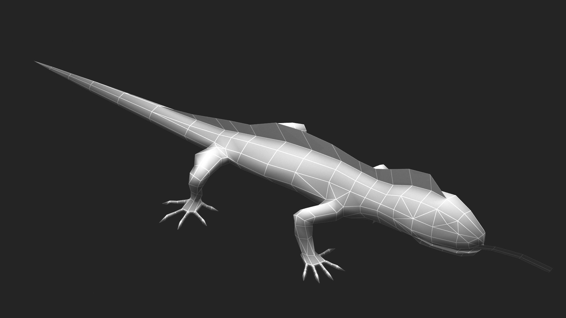 3D model low-poly animated lizard VR / AR / low-poly | CGTrader