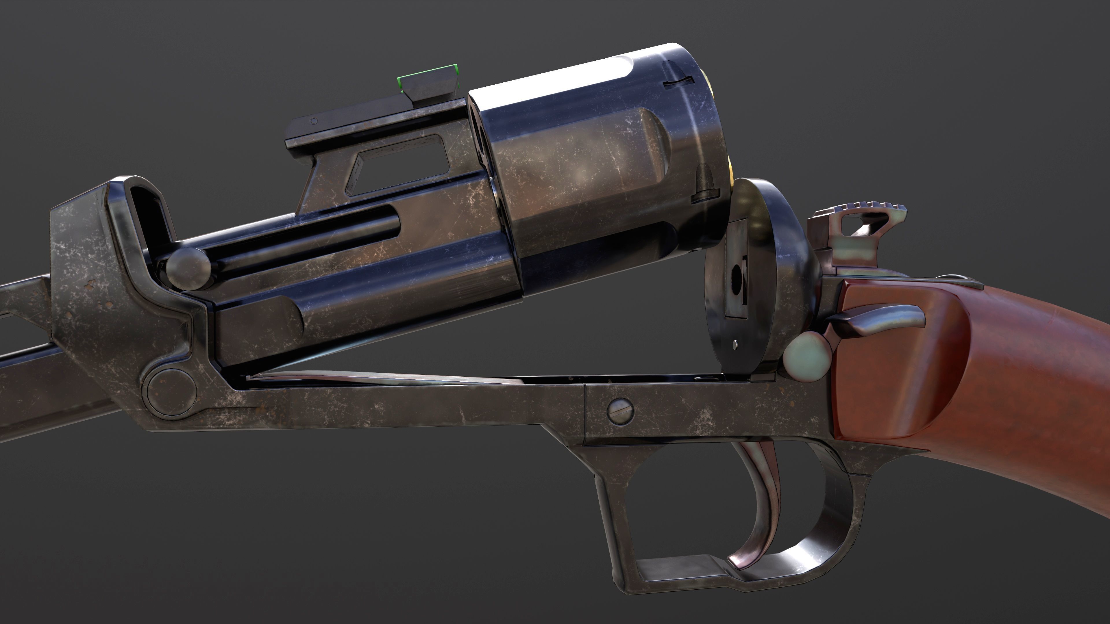 3D model Concept Design Revolver Anesthesia Bluing with Accessories VR ...