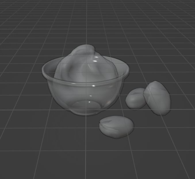 3D model Shea Butter - Glass Bowl Version VR / AR / low-poly | CGTrader