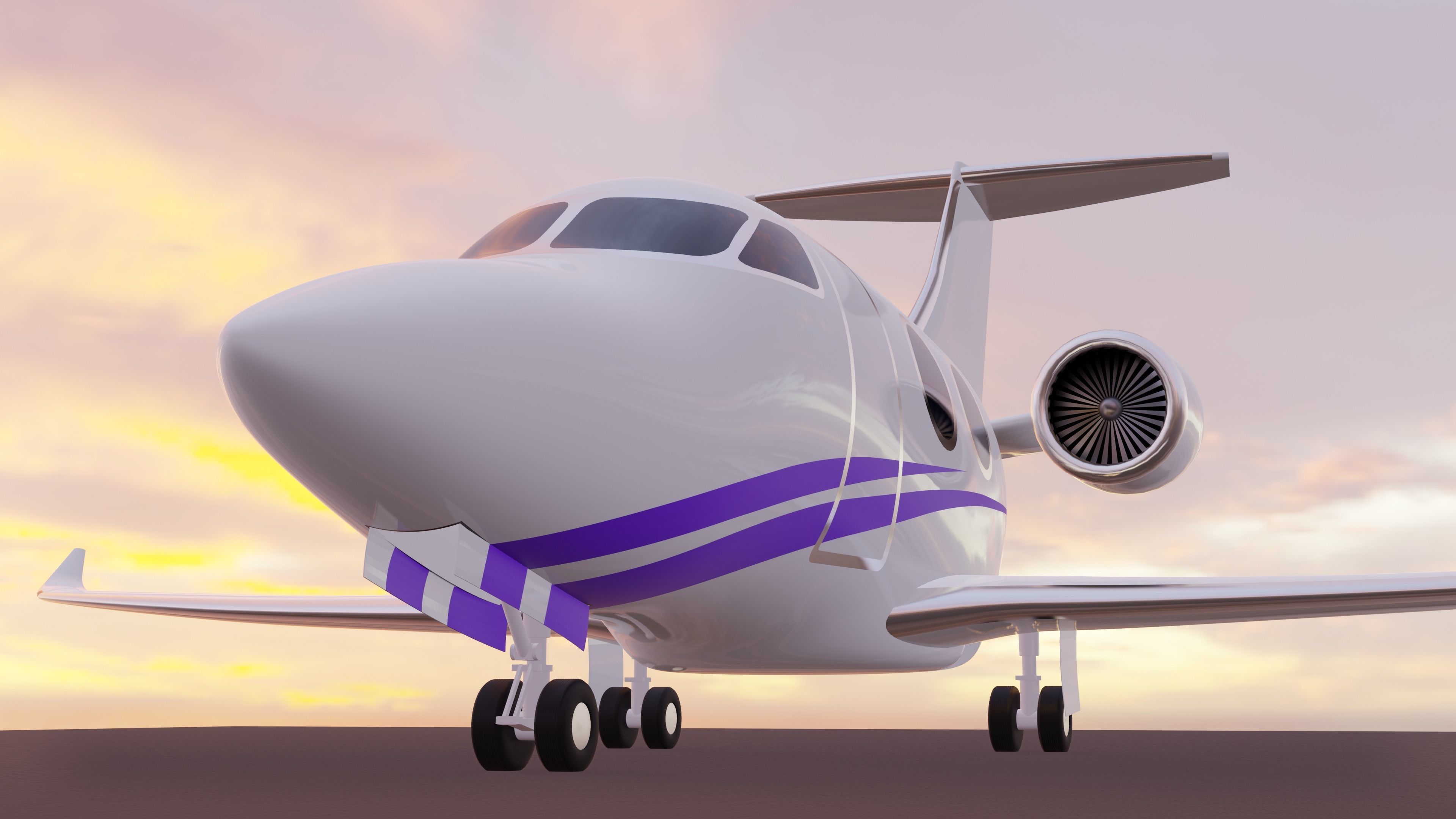 3D model Private Jet - Small VR / AR / low-poly | CGTrader
