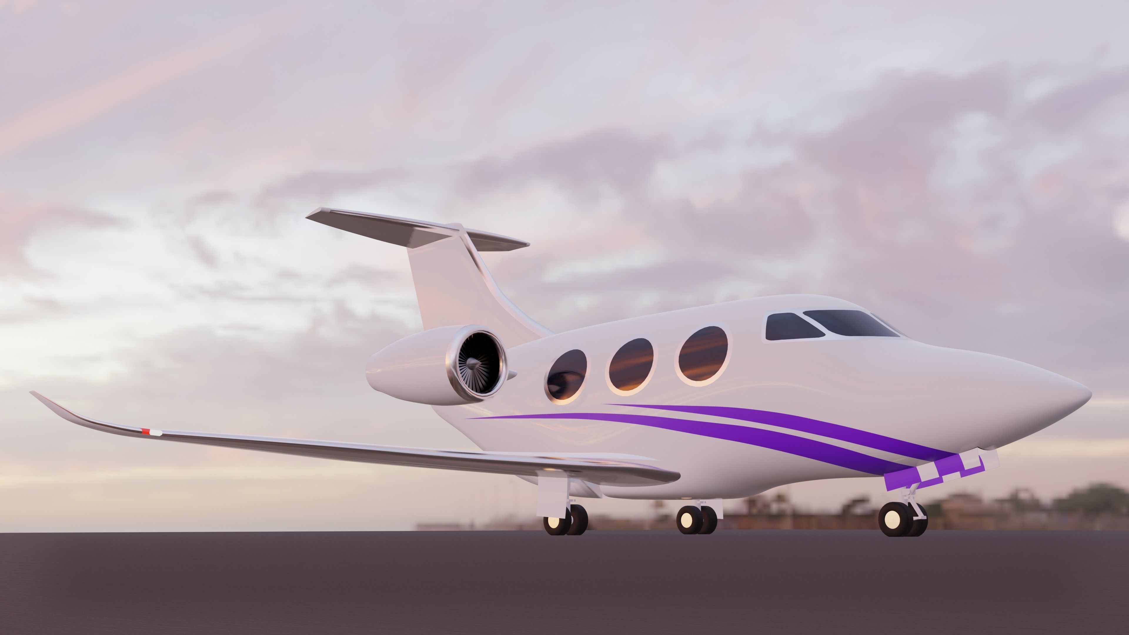 3D model Private Jet - Small VR / AR / low-poly | CGTrader