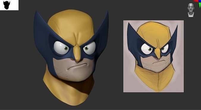wolverine 10cm 3D model 3D printable | CGTrader