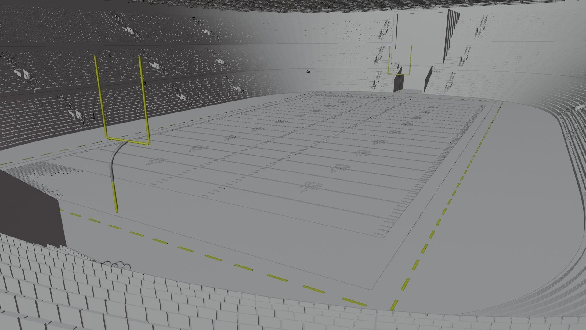 3D model Green Bay Packers - American Football Stadium VR / AR / low ...