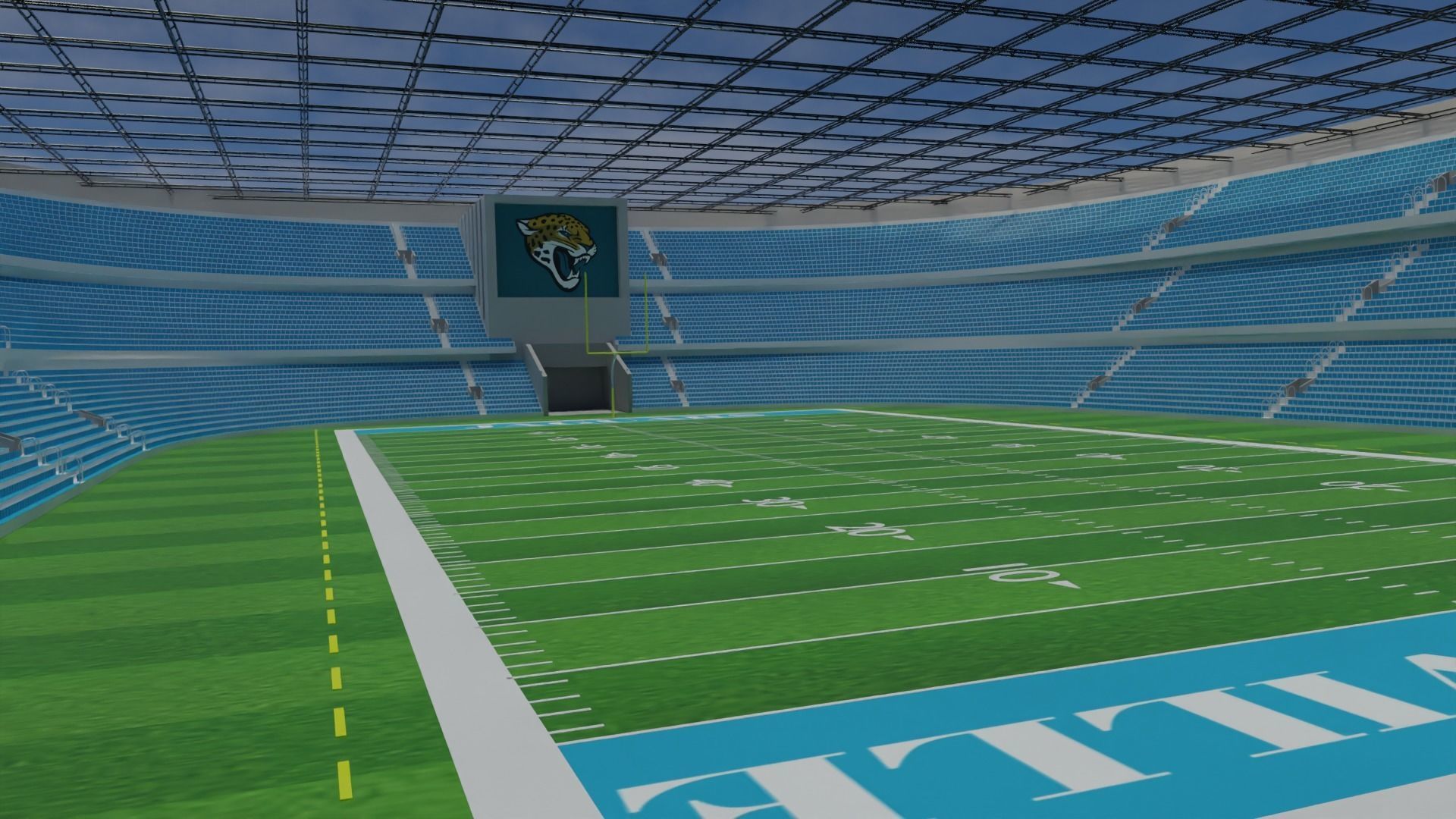 3D model Jacksonville Jaguars - American Football Stadium VR / AR / low ...