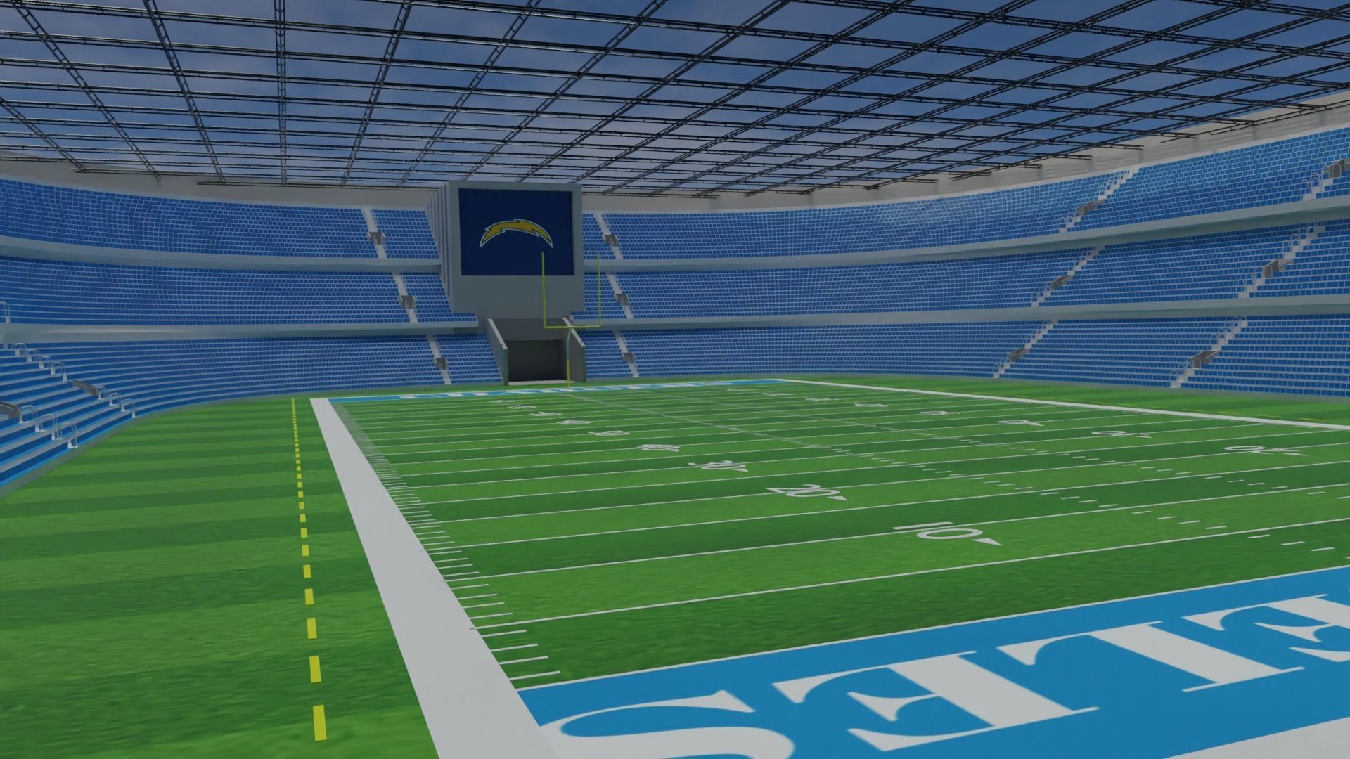 3D model Los Angeles Chargers - American Football Stadium VR / AR / low ...