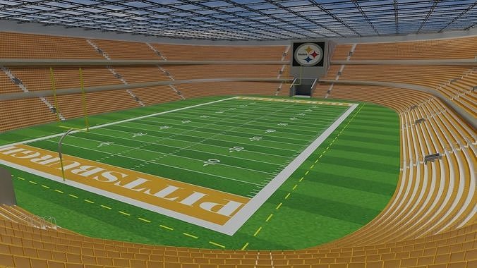 3D model Pittsburgh Steelers - American Football Stadium VR / AR / low ...
