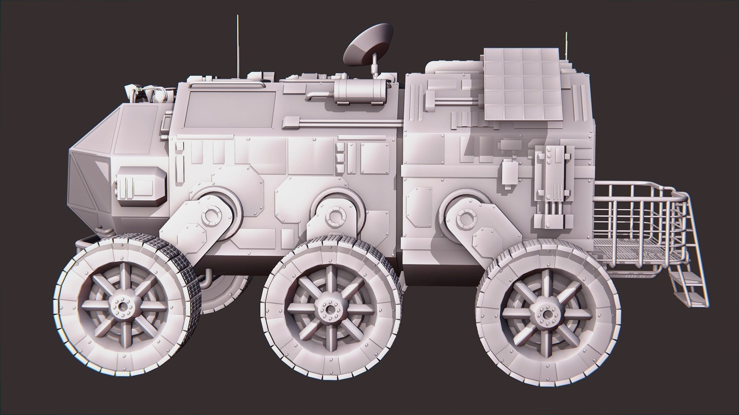 Mars Rover - Blender 3D model | CGTrader