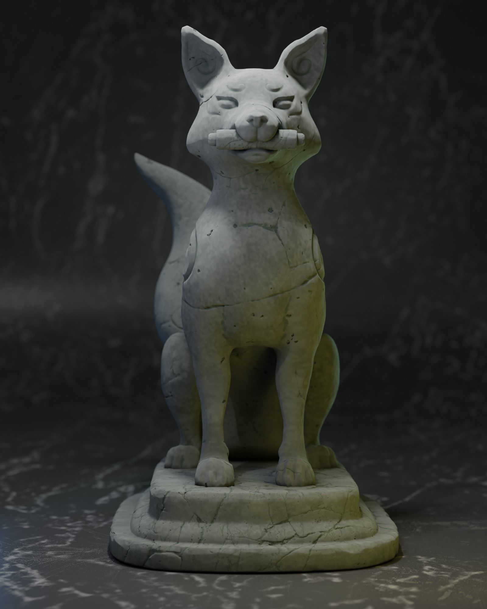 Kitsune free 3D model 3D printable | CGTrader