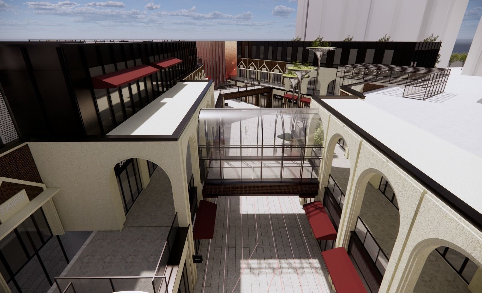 BOLCK- American-style commercial street 3D model | CGTrader