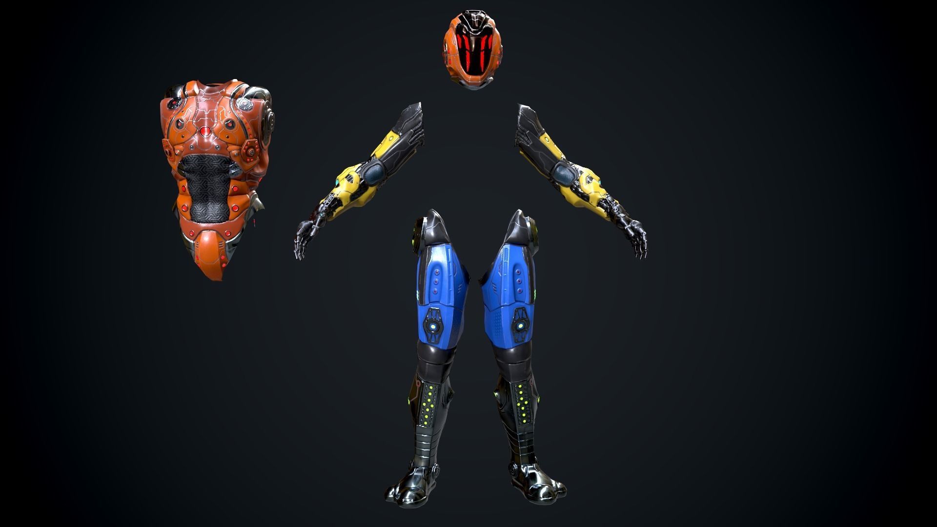 3D model Cyborg VR / AR / low-poly | CGTrader