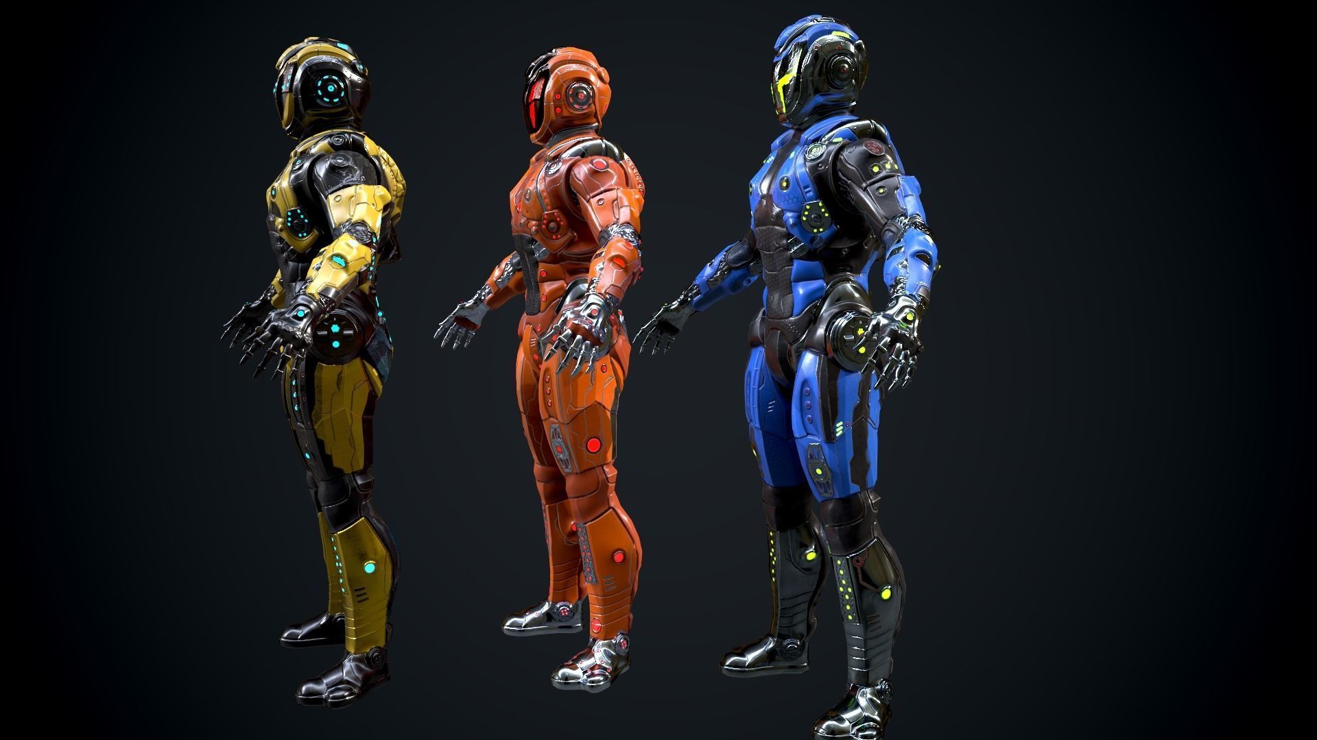 3D model Cyborg VR / AR / low-poly | CGTrader