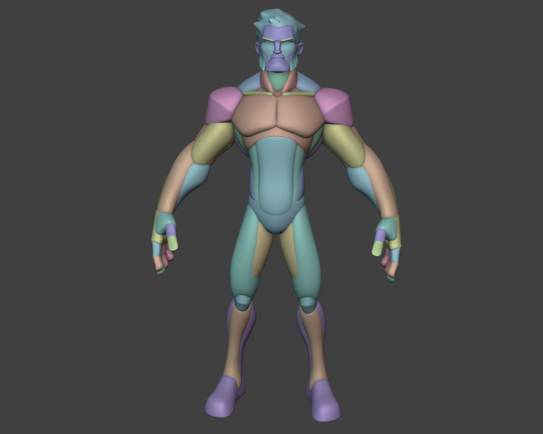 Wolverine Character Blockout 3D model | CGTrader