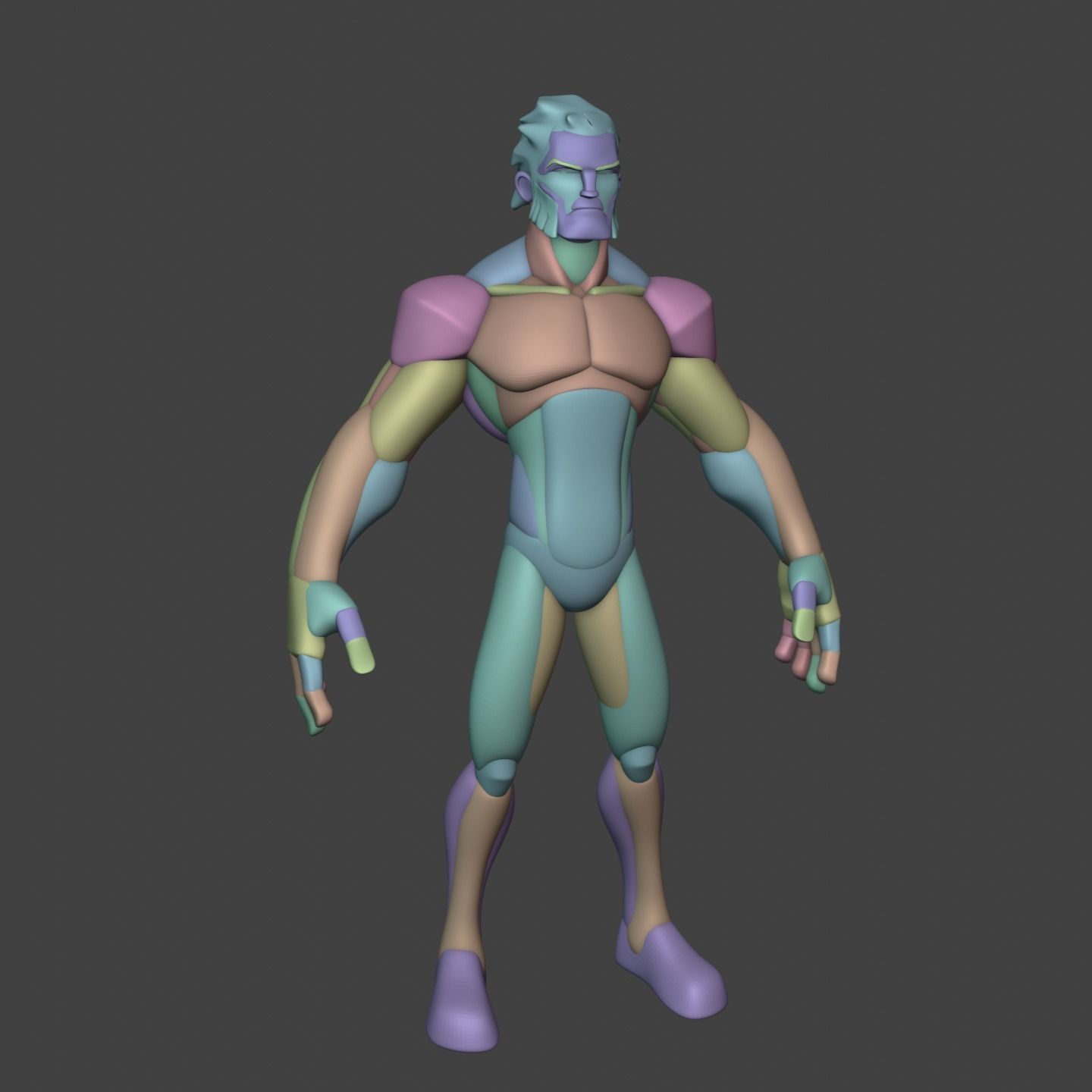 Wolverine Character Blockout 3D model | CGTrader