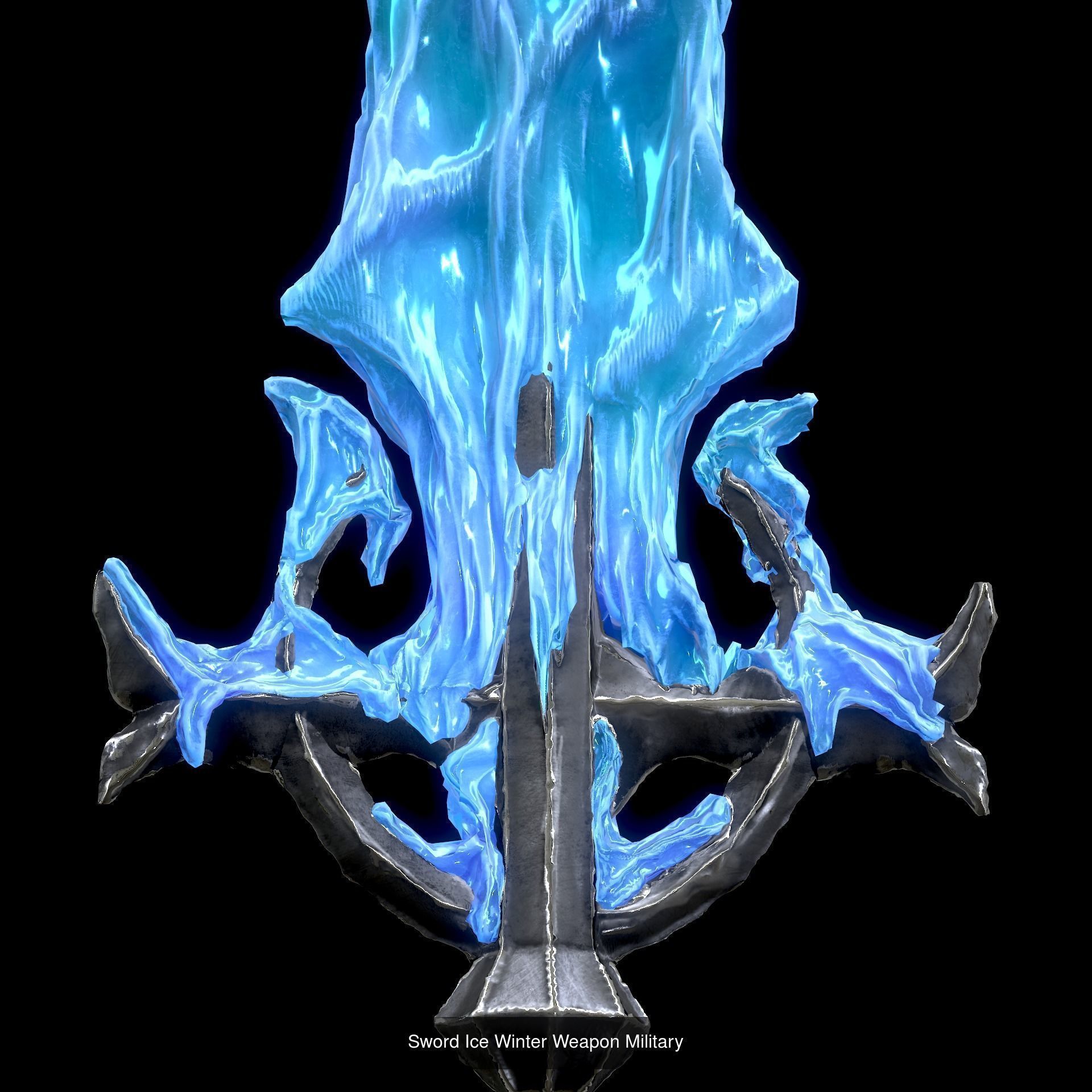 3D Model Collection Ice Sword and Ice Spear VR / AR / low-poly | CGTrader