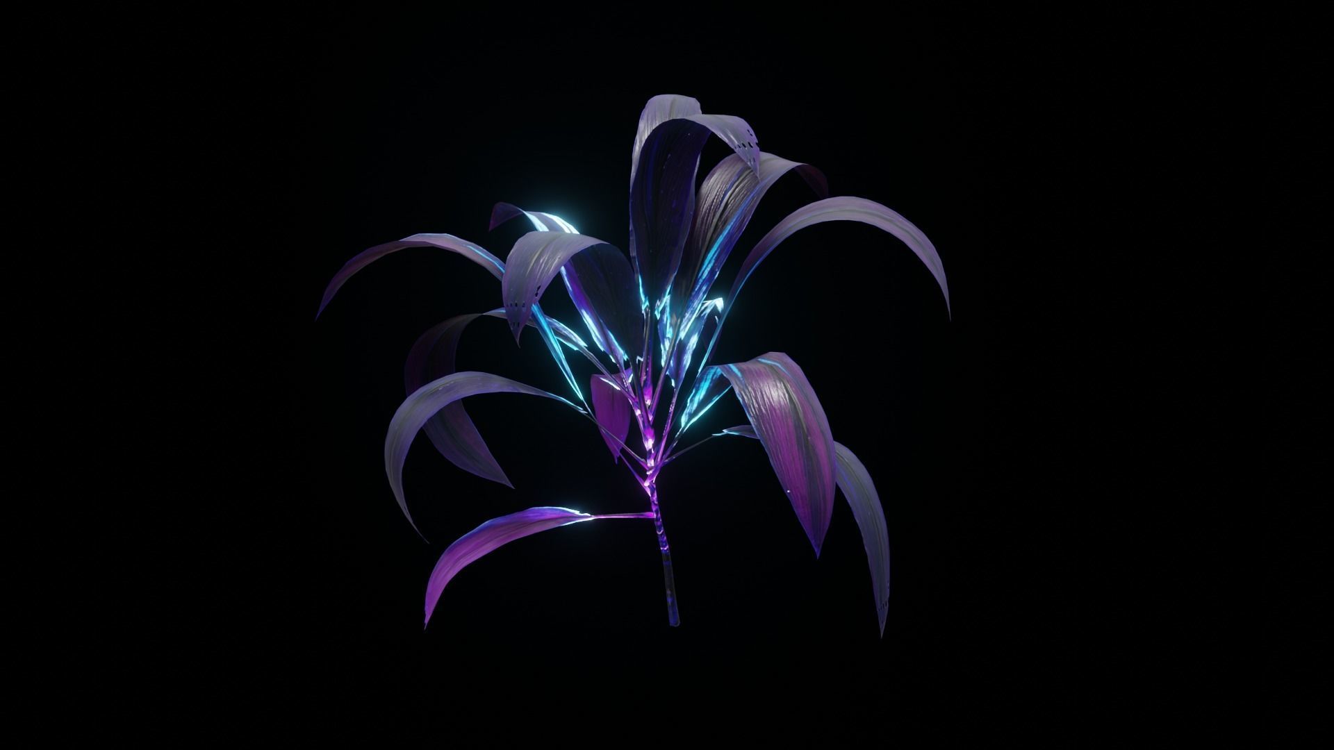 3D model Alien Foliage Plant VR / AR / low-poly | CGTrader