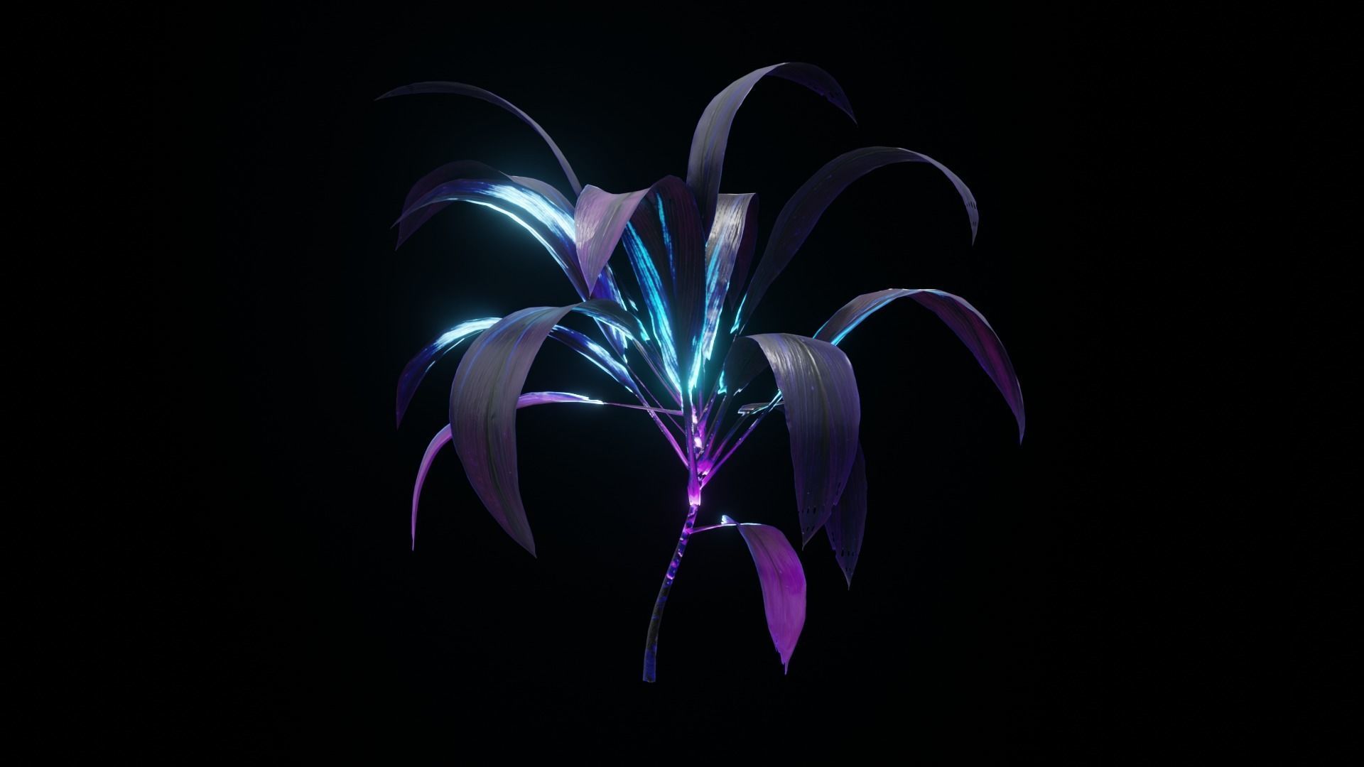 3D model Alien Foliage Plant VR / AR / low-poly | CGTrader