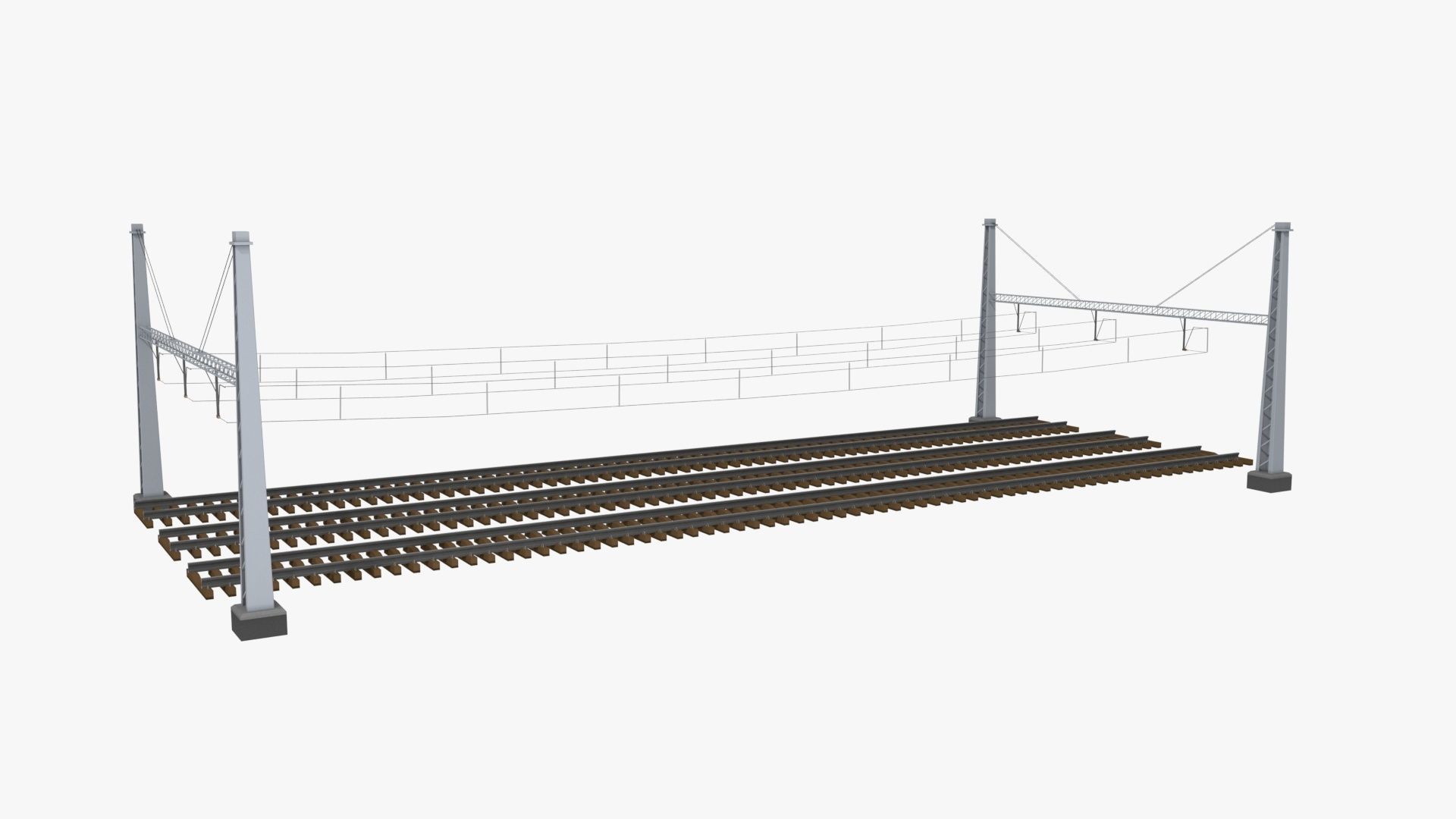 Rail Traction Gate 3D model | CGTrader