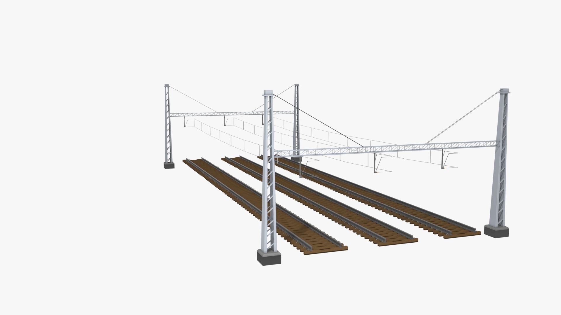 Rail Traction Gate 3D model | CGTrader