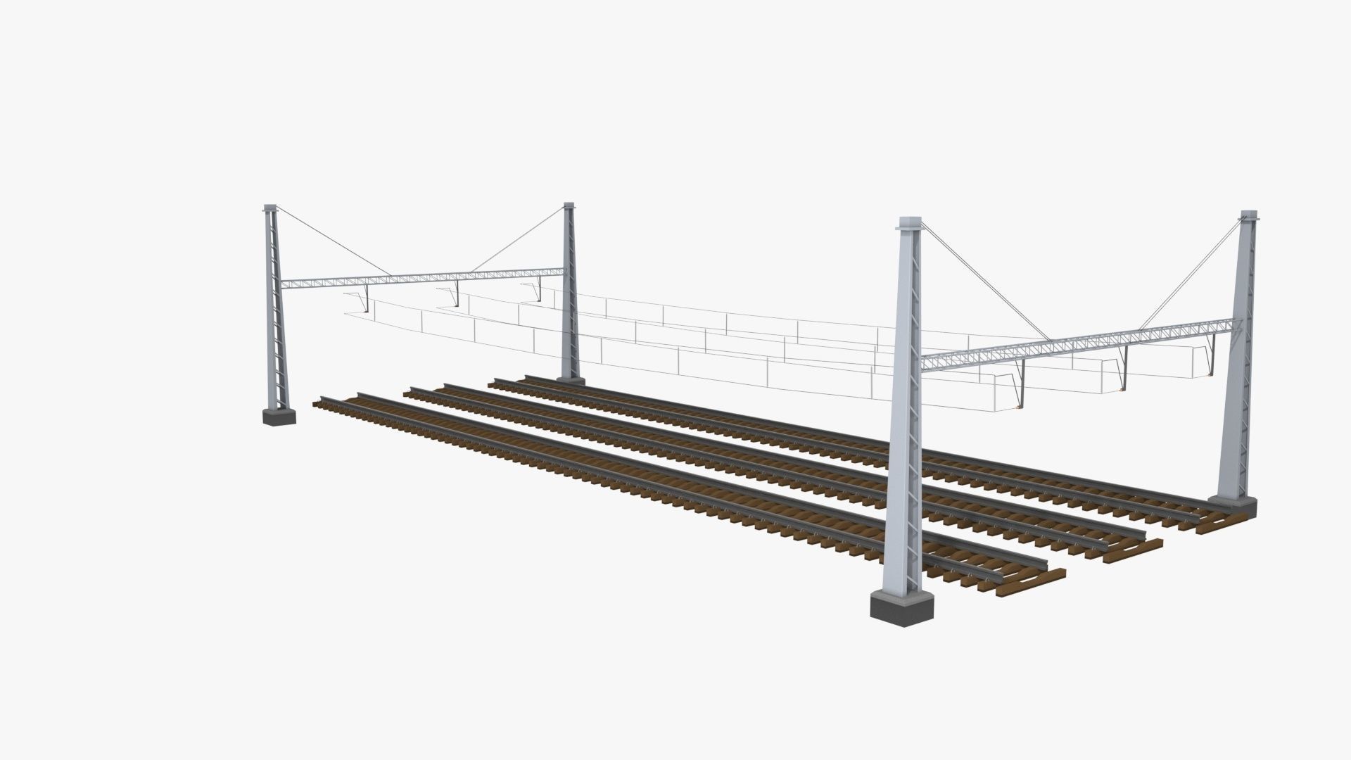 Rail Traction Gate 3D model | CGTrader