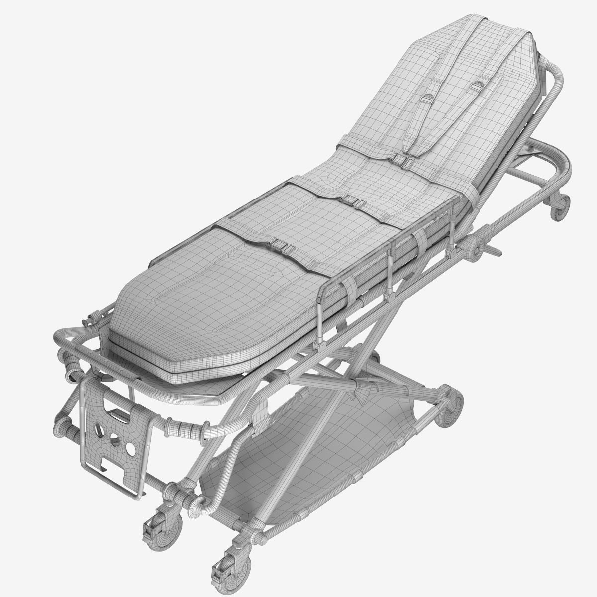 Ambulance stretcher trolley 3D model | CGTrader