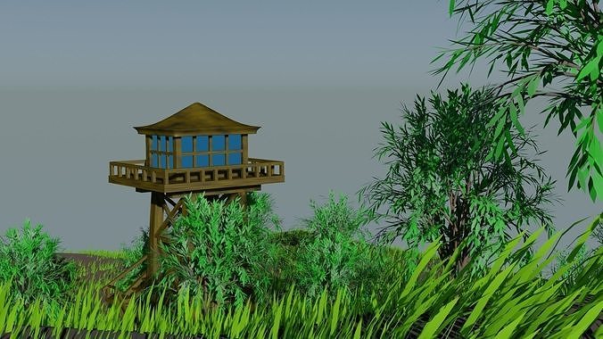 forest scene 3D model animated | CGTrader