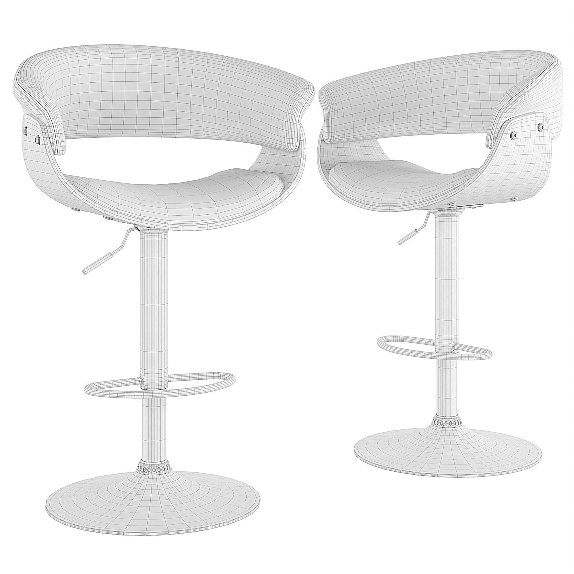 Bar stool Ostin 3D model | CGTrader