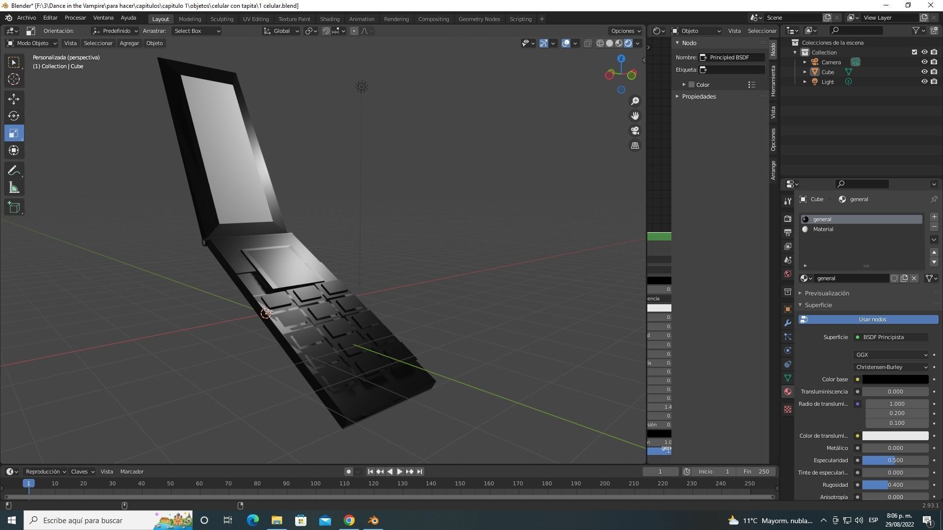 celular cell phone 3D model | CGTrader
