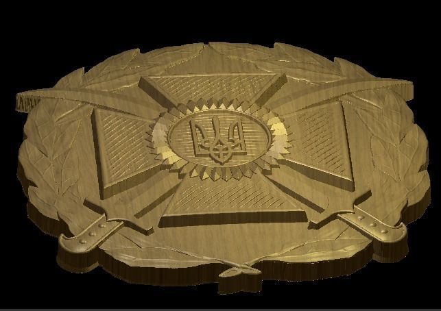 General military insignia of the armed forces of Ukraine 3D model 3D ...
