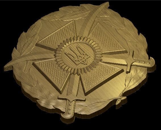 General military insignia of the armed forces of Ukraine 3D model 3D ...