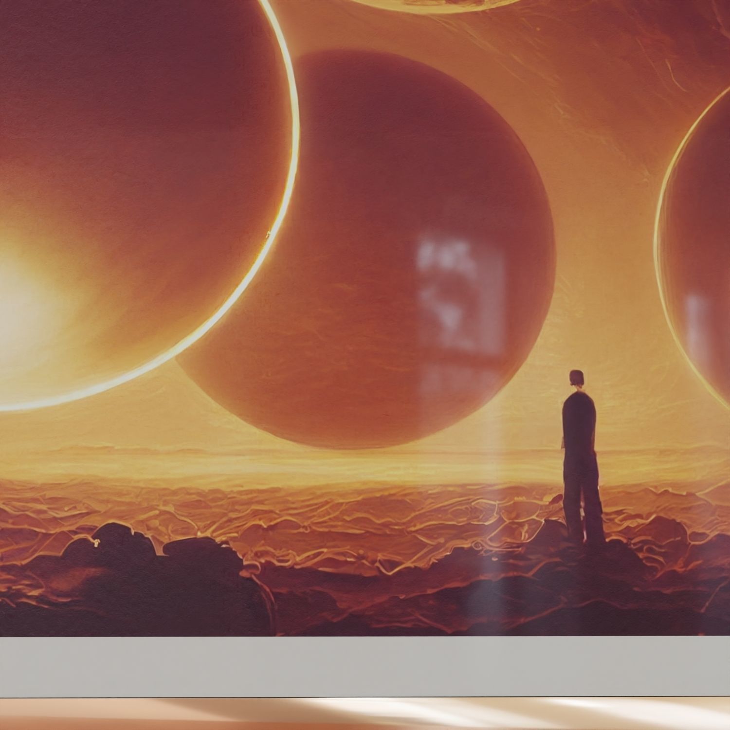 Framed Artwork Surrealist Landscape 1 3D model | CGTrader