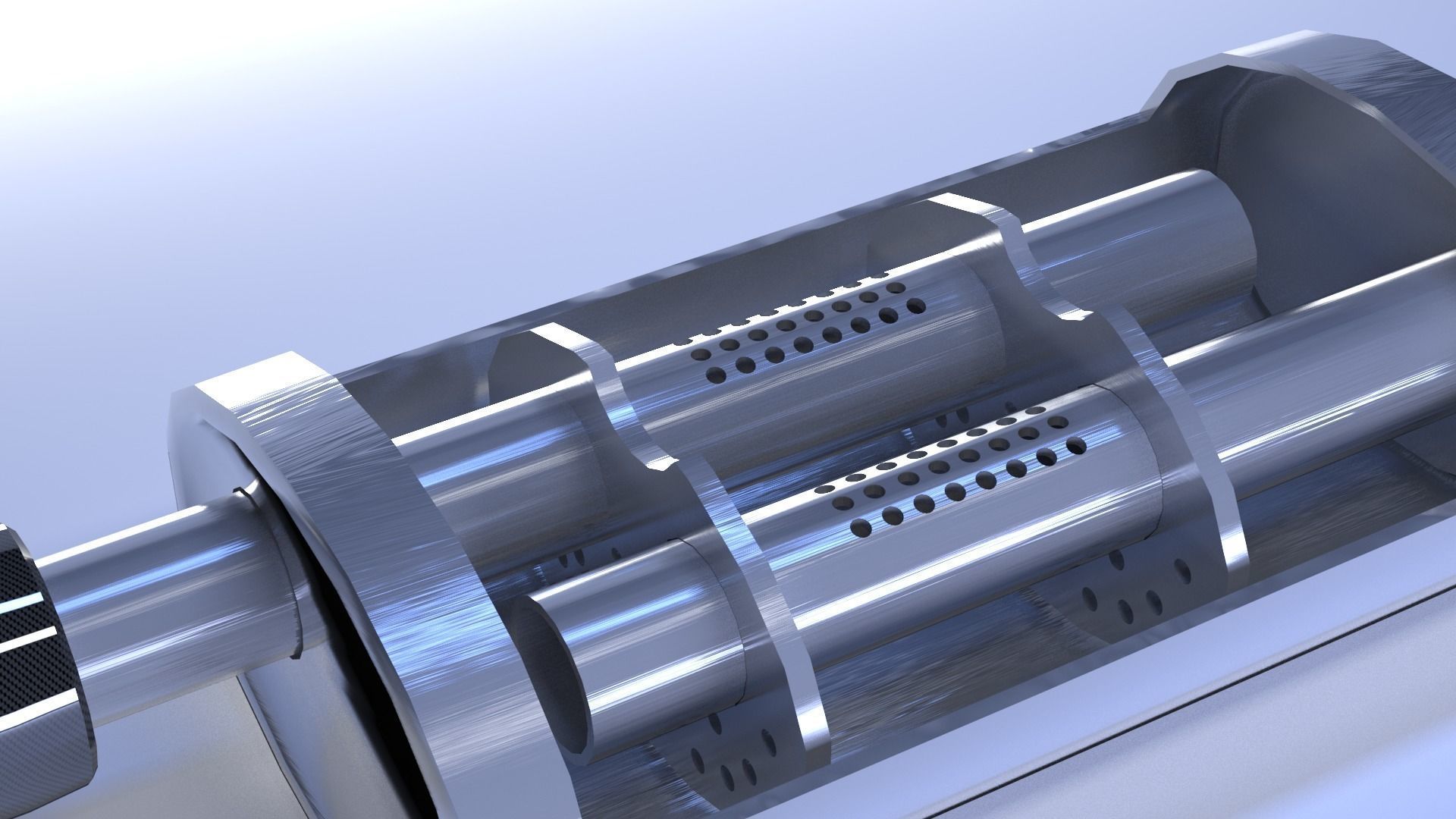 Muffler Cross-Section 3D model 3D model | CGTrader