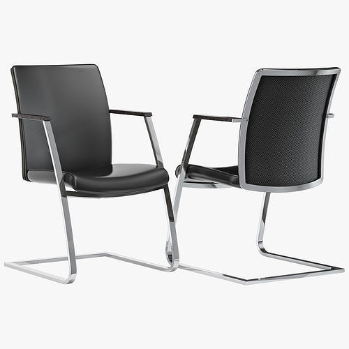 Dauphin high way executive visitor office chair 3D model | CGTrader