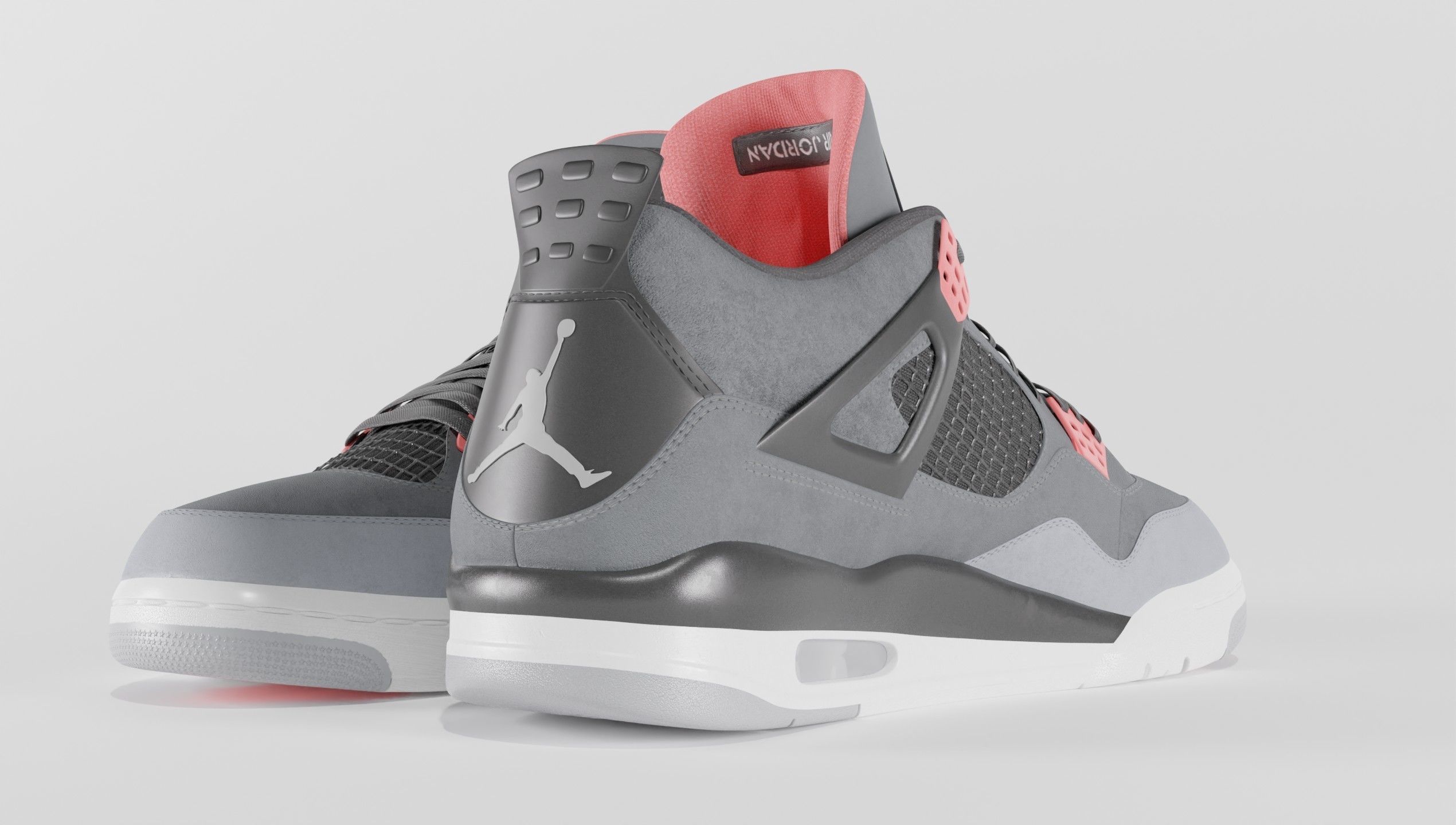 3D model Jordan 4 Retro Infrared VR / AR / low-poly | CGTrader