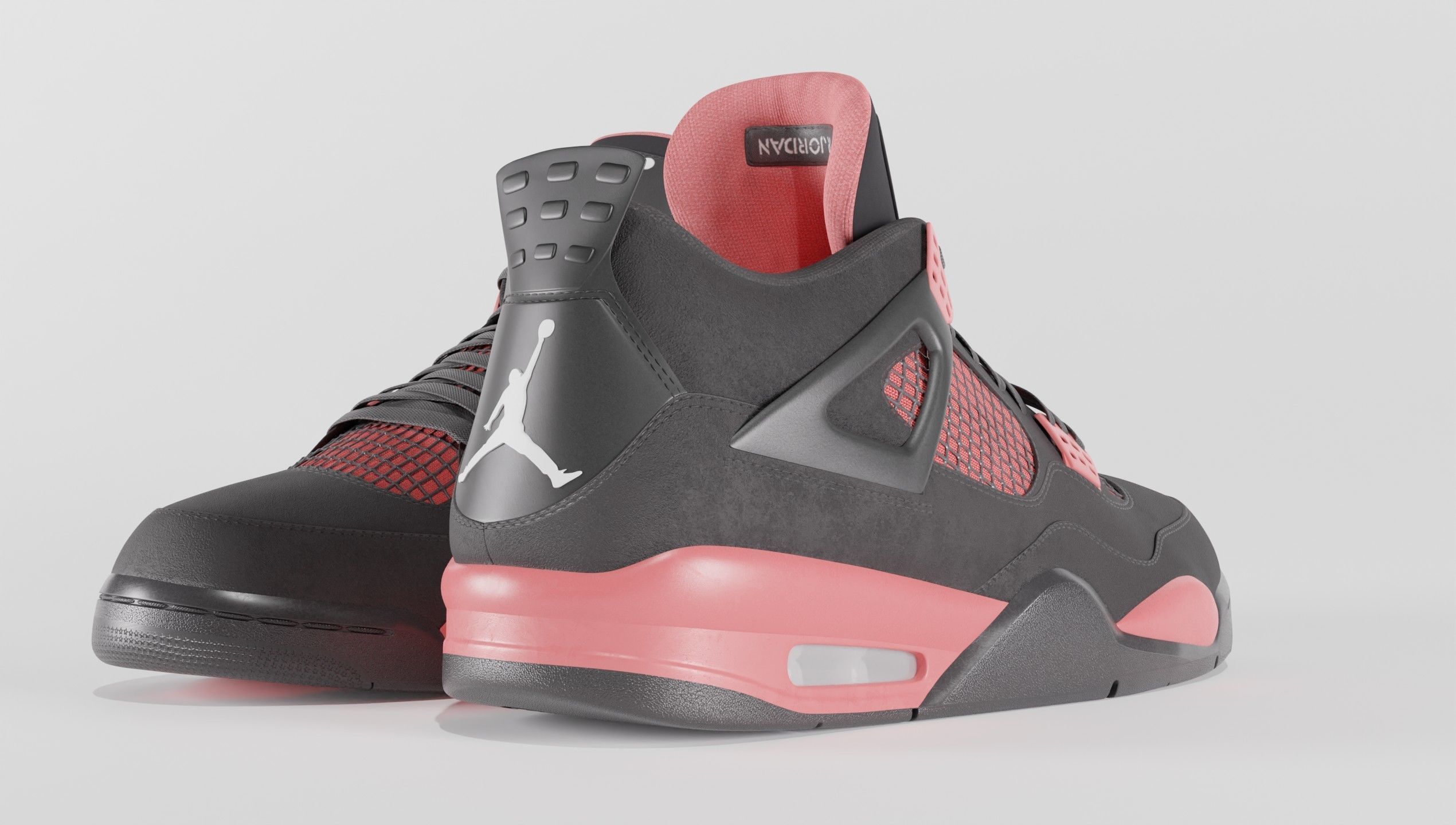 3D model Jordan 4 Retro Red Thunder VR / AR / low-poly | CGTrader