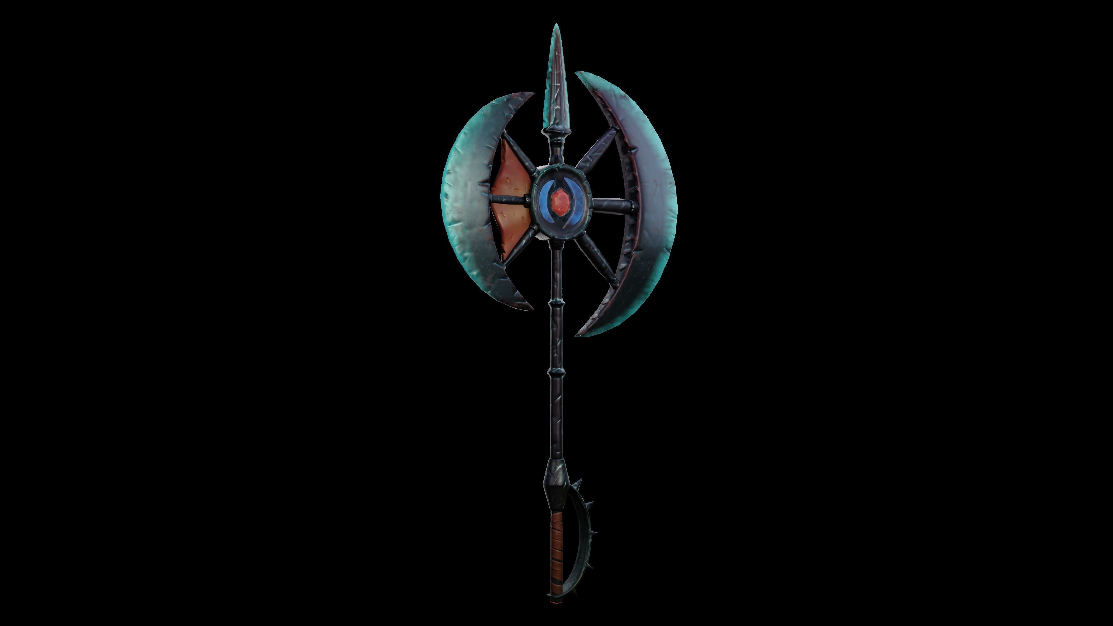 3D model Stylized Water Axe Game Ready VR / AR / low-poly | CGTrader