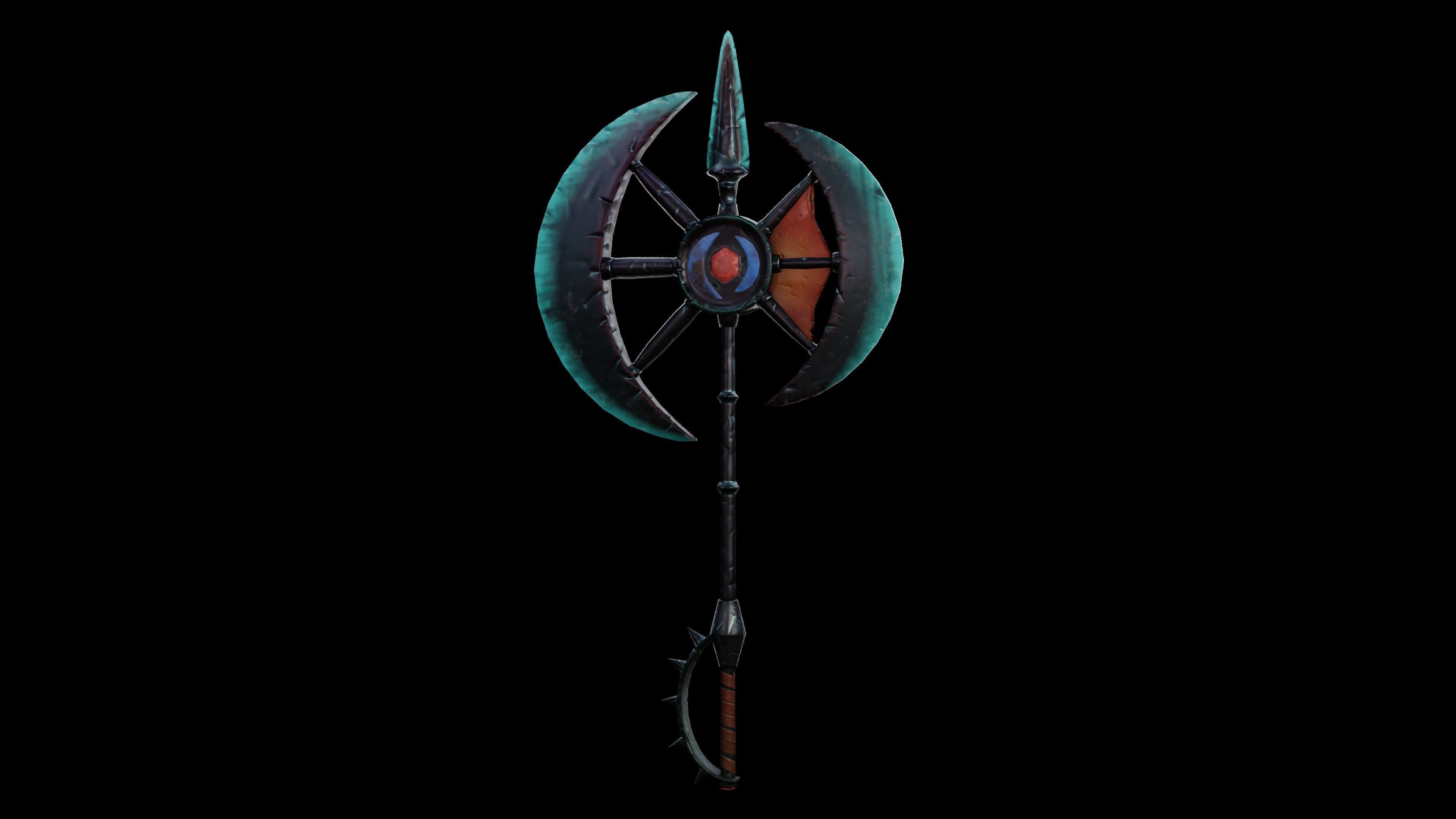 3D model Stylized Water Axe Game Ready VR / AR / low-poly | CGTrader