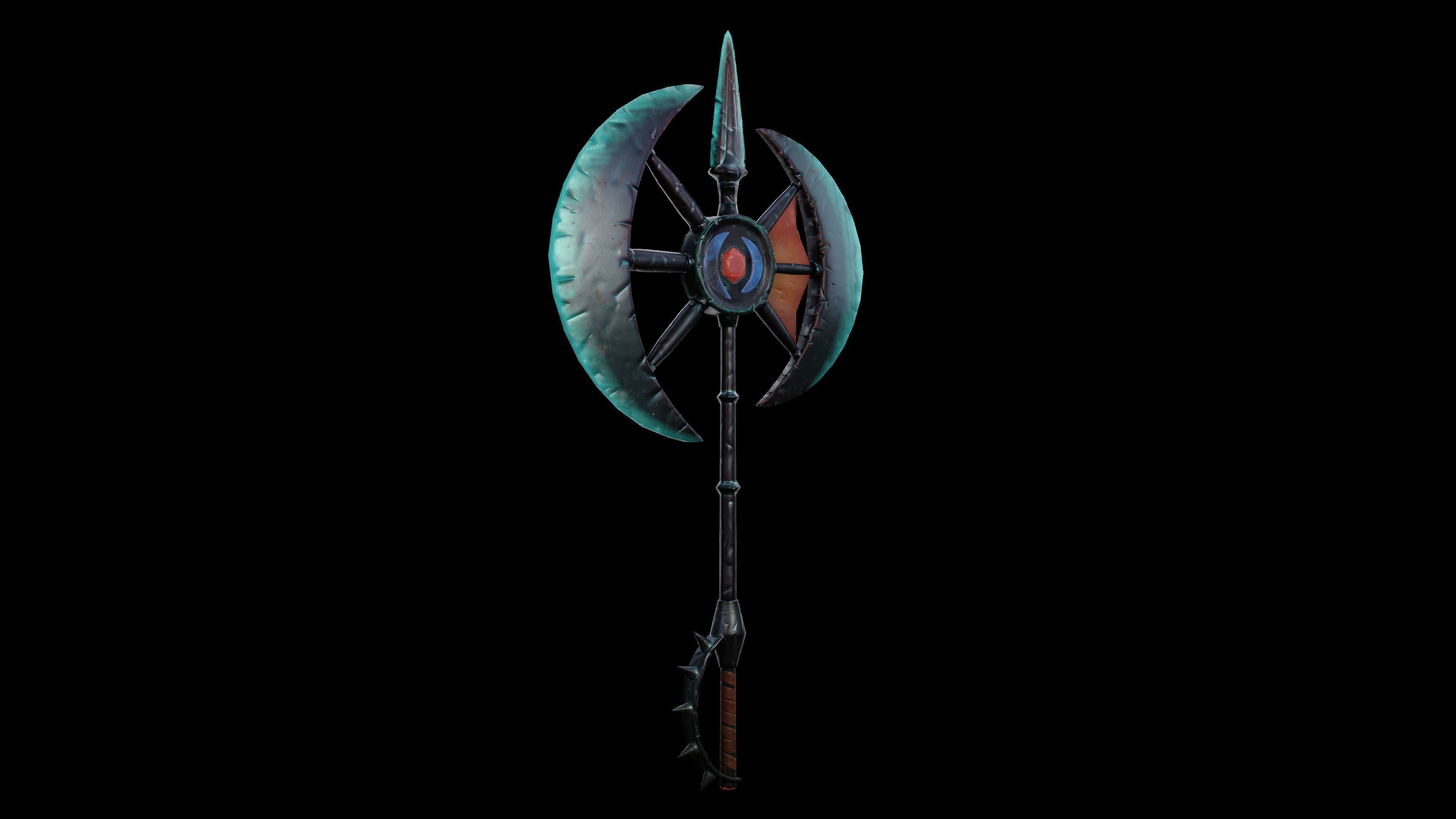 3D model Stylized Water Axe Game Ready VR / AR / low-poly | CGTrader