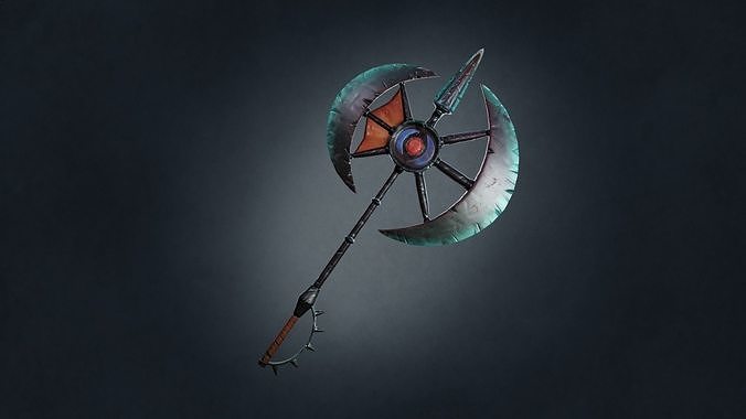 3D model Stylized Water Axe Game Ready VR / AR / low-poly | CGTrader
