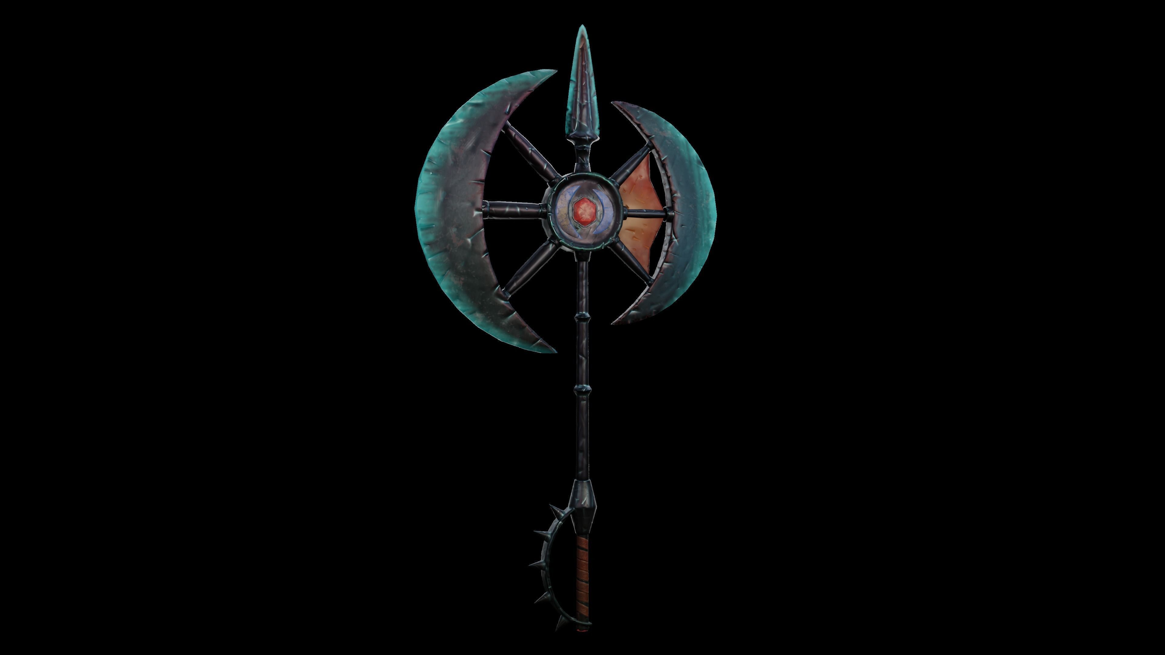 3D model Stylized Water Axe Game Ready VR / AR / low-poly | CGTrader