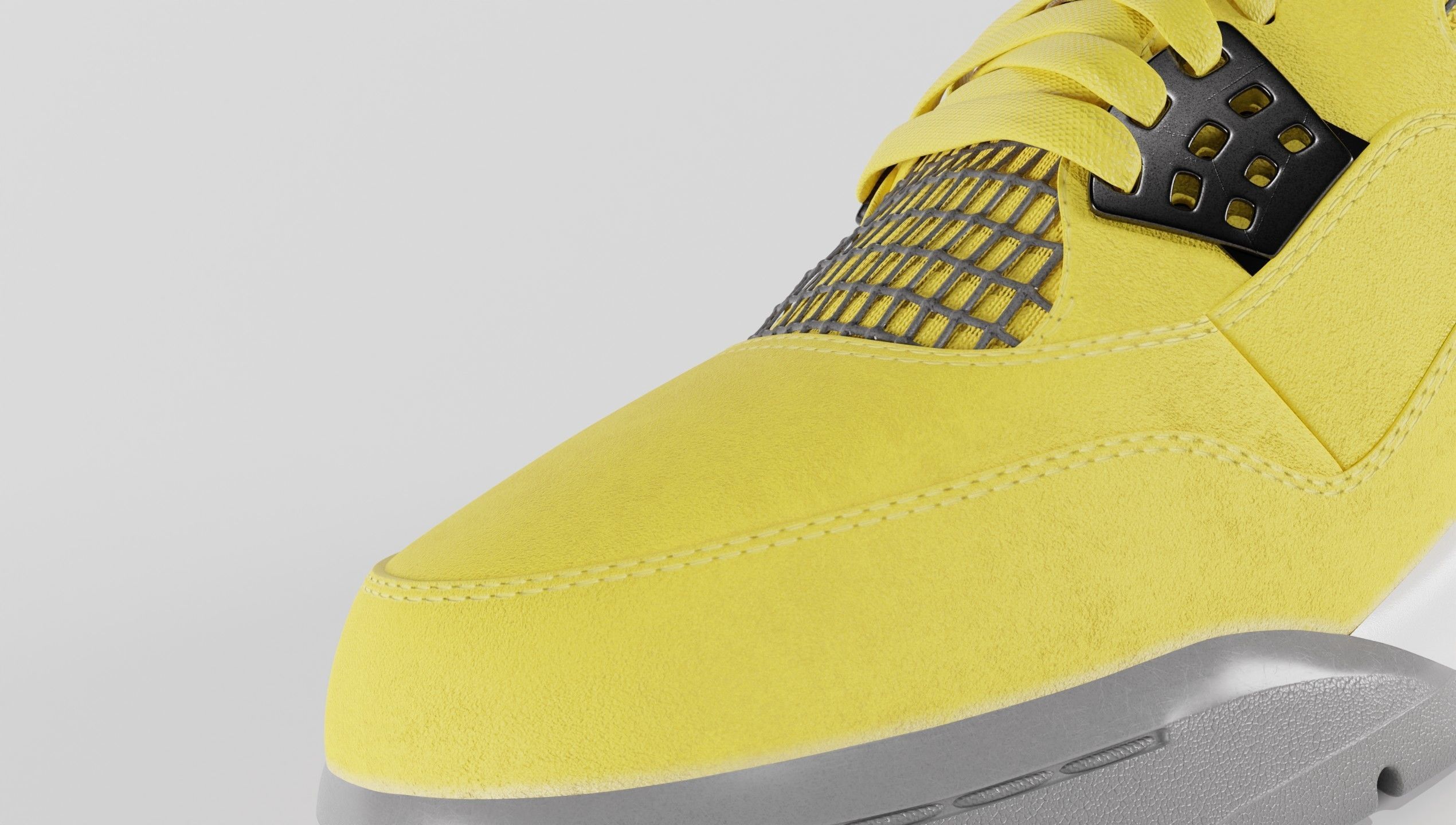 3D model Jordan 4 Retro Lightning VR / AR / low-poly | CGTrader