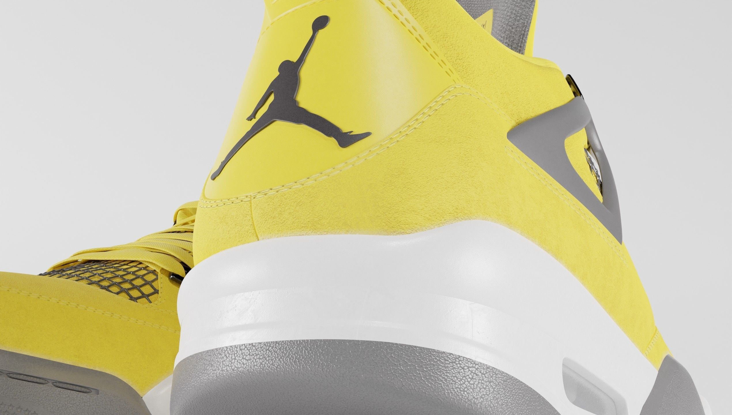 3D model Jordan 4 Retro Lightning VR / AR / low-poly | CGTrader