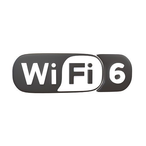 3D model Wifi 6 Symbol v1 001 VR / AR / low-poly | CGTrader
