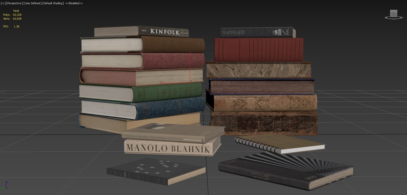 Classic Old Books 3D model | CGTrader