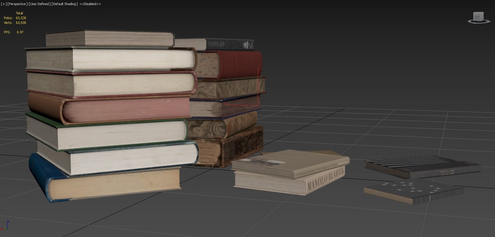 Classic Old Books 3D model | CGTrader