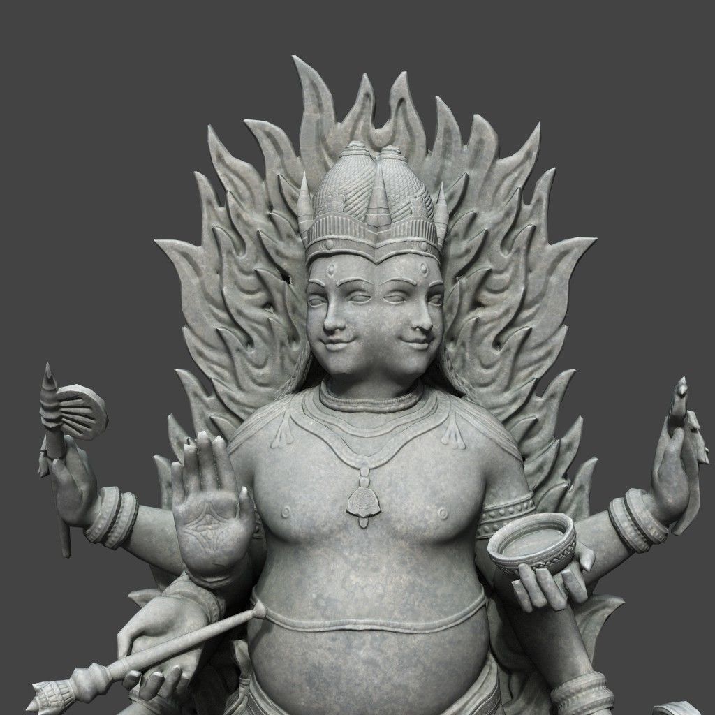 3D model Hindu God Statue 16K HD Texture - 220826 VR / AR / low-poly ...