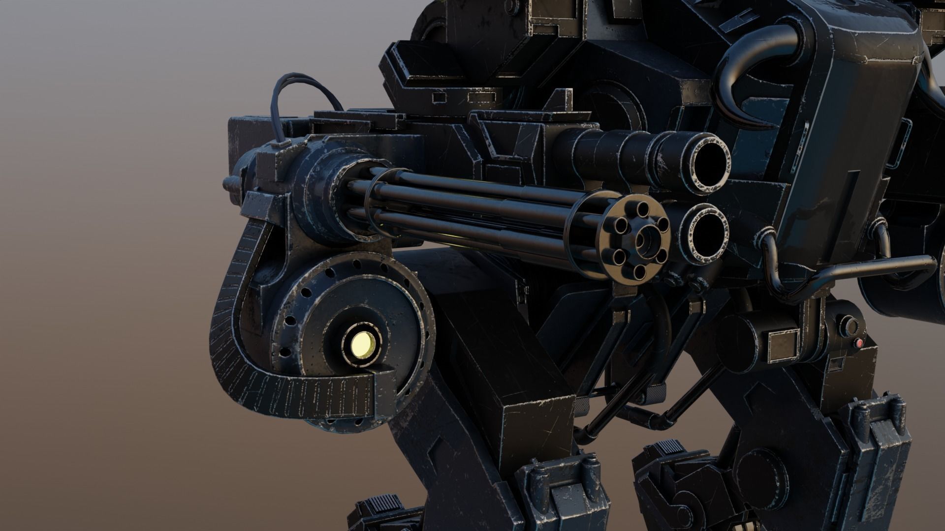 3D model The Mech futuristic robot VR / AR / low-poly | CGTrader