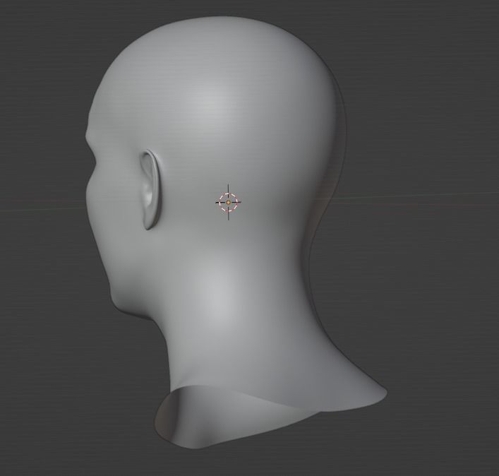Simple Head Model 3D model rigged | CGTrader